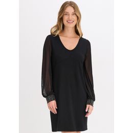 bonprix Jerseykleid, schwarz, Viskose