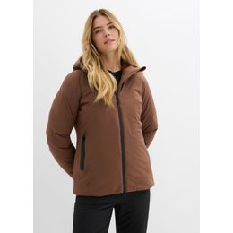 bonprix Skijacke mit Schneefang, braun, Gr.50, Skijacke, mit Schneefang