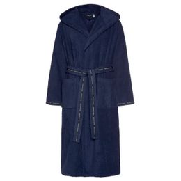 Herrenbademantel Bruno Banani, L:140cm, blau, Walkfrottee, Hausm&auml;ntel, "Danny, Normall&auml;nge & &Uuml;berl&auml;nge, auch in extra lang, Hotelbademantel", mit