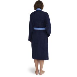 M&ouml;ve Unisex-Bademantel M&Ouml;VE, L:130cmdeep sea, Walkfrottier, Hausm&auml;ntel, "Superwuschel Kimono mit Blende", ideal f&uuml;r Sauna & Spa, Hotelbademantel