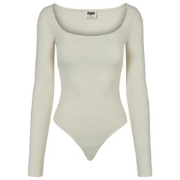 Urban Classics M&auml;dchen Langarmshirt "Urban Classics Damen Ladies Organic Longsleeve Body"sandwei&szlig;, Gr. M, unifarben, 95% Baumwolle, 5% Elasthan,