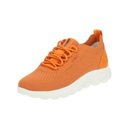 Geox Damen Sneaker "Geox Sneaker Leder/Textil", Gr. 38, orange, Leder, Textil, Schuhe