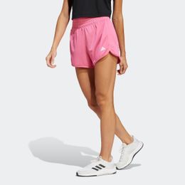 Damen Shorts "PACER KNIT HIGH", pink, Gr. L, adidas Performance, Obermaterial: 100% Polyester, Hosen, Trainingsshorts aus weiches Material,