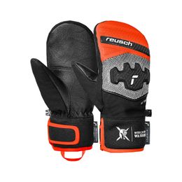 Reusch M&auml;dchen F&auml;ustlinge "Worldcup Warrior Prime R-TEX XT Junior Mit"grau, mehrfarbig, Gr. 6, bestickt, 90% Polyester, 10% Polyurethan, Handschuhe,