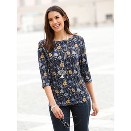 Inspirationen Damen Print-Shirt "Shirt", bunt, Gr. 40, bedruckt, gebl&uuml;mt, gemustert, mehrfarbig, 95% Viskose, 5% Elasthan, Shirts