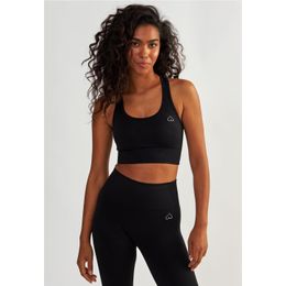 BESHAPED Damen Sport-BH "Femme Force", Gr. M, schwarz, 90% Nylon, 10% Elasthan, unifarben, BHs, mit nahtloser Technologie