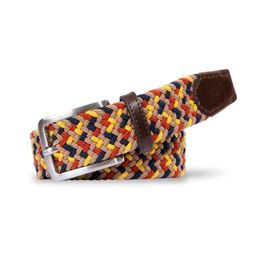 MEYER Herren Stretchg&uuml;rtel "G&uuml;rtel", braun, Gr. 100, bedruckt, Materialmix, G&uuml;rtel, im farbenfrohen Design