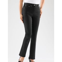 Casual Looks Damen 5-Pocket-Jeans, schwarz, Gr. 40, unifarben, 98% Baumwolle, 2% Elasthan, Jeans