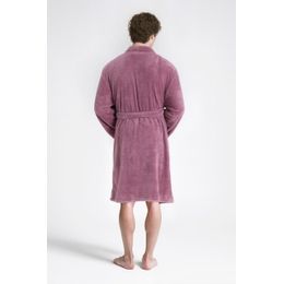 Unisex-Bademantel OTTO HOME, L:115cm, lila, Microfaser, Hausm&auml;ntel, "Lillou Kimono, ideal f&uuml;r Sauna & Spa, Hotelbademantel, Morgenmantel", kuschelig