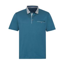 Hajo Herren Kurzarmshirt "Kurzarm-Shirt", blau, Gr. 44, unifarben, 62% Baumwolle, 38% Polyester, Shirts