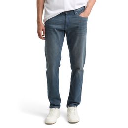 Tom Tailor Herren Tapered-fit-Jeans, blau, Gr. 29, unifarben, Denim/Jeans, Obermaterial: 85% Baumwolle, 13% Polyester, 2% Elasthan, Jeans