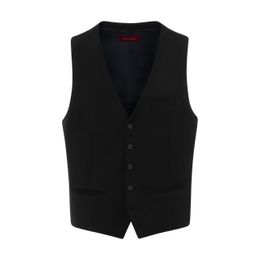 Thomas Goodwin Herren Anzugweste "Anzugweste", schwarz, Gr. 52, unifarben, 80% Polyester, 20% Viskose, Westen, Futterr&uuml;cken mit Verstellriegel,