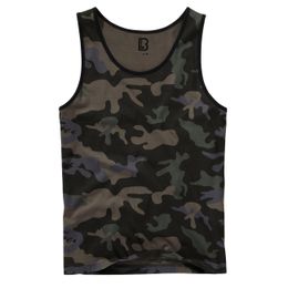 Tanktop Brandit "Brandit Herren Tank Top", Damen, Gr. 5XL, schwarzcamo, 100% Baumwolle, unifarben, normal, Tops Tanktop