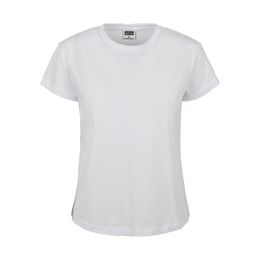 T-Shirt Urban Classics "Urban Classics Damen Ladies Basic Box Tee", Damen, Gr. 3XL, wei&szlig;, 100% Baumwolle, unifarben, normal, Rundhals, Shirts T-Shirt