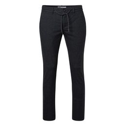 Herren Leinenhose "ESRA Leinen"schwarz muster, Gr. 31, Pioneer Authentic Jeans, gemustert, Web, Obermaterial: 52% Baumwolle, 30% Polyester, 16%