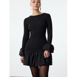 Trendyol Kleid Damen Gr&ouml;&szlig;e 42 schwarz Winterkleid