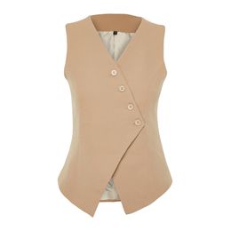 Trendyol Anzugweste Damen Gr&ouml;&szlig;e 34 beige