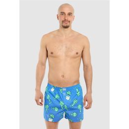 Lousy Livin Underwear LOUSY LIVIN Herren Boxershorts "2 Pack Avocado & Broccoli", Gr. Mblau, blau, 100% Baumwolle, bedruckt, Unterhosen, Locker geschnitten