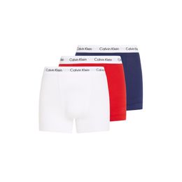 Herren Boxer "CK Boxer 3x", Calvin Klein Underwear, Gr. S, bunt, Obermaterial: 95% Baumwolle, 5% Elasthan, Unterhosen, mit Logoschriftzug am Bund