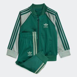 Mädchen Trainingsanzug "SST TRACKSUIT", grün, Gr. 62, adidas originals, Obermaterial: 100% Polyester, Sportanzüge
