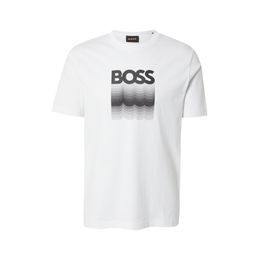 BOSS T-Shirt 'Insignia' Herren Gr&ouml;&szlig;e XL grau / dunkelgrau / schwarz / wei&szlig;