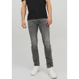Jack & Jones JACK & JONES Herren Slim-fit-Jeans "JJIGLENN &ndash; Jeans mit Stretch und figurbetonter Silhouette", grau, Gr. 29, Obermaterial: 86% Baumwolle, 12%