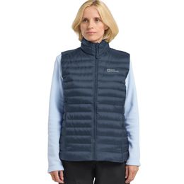 Jack Wolfskin Damen Daunenweste "PILVI DOWN VEST W RDS", blau, Gr. XL, Obermaterial: 100% POLYESTER; Futter: 100% POLYESTER; Füllung: 80% Entendaune;