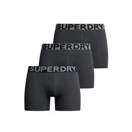 Superdry Herren Boxershorts "BOXER TRIPLE PACK", Gr. XXL, schwarz, Jersey, Obermaterial: 95% Baumwolle, 5% Elasthan, meliert, Unterhosen