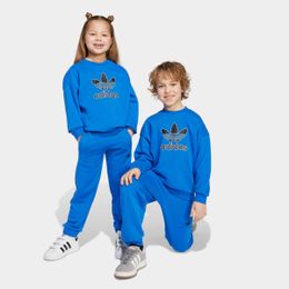 Jungen Trainingsanzug "CREW SET", blau, Gr. 104, adidas originals, Obermaterial: 70% Baumwolle, 30% Polyester, Sportanz&uuml;ge