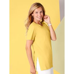 Classic Basics Damen Longshirt "Longshirt", gelb, Gr. 38, unifarben, 100% Baumwolle, Shirts