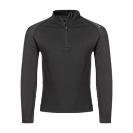 Endurance Jungen Langarmshirt "Halen Jr.", grau, Gr. 152, unifarben, 85% Polyester, 15% Elasthan, Shirts, aus atmungsaktivem 4-Wege-Funktionsstretch
