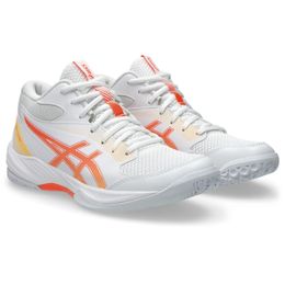 asics Damen Hallenschuh "GEL-TASK MT 4", Gr. 42,5wei&szlig;, vivid coral, Synthetik, Schuhe