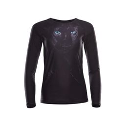 WINSHAPE Funktionsshirt 'AET120LS' Damen Gr&ouml;&szlig;e XL blau / violettblau / schwarz