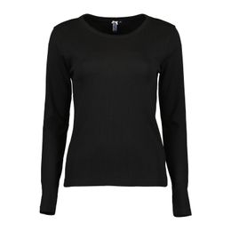 Blue Seven Damen Langarmshirt "Langarmshirt", schwarz, Gr. 44, 50% Baumwolle, 45% Modal, 5% Elasthan, Shirts