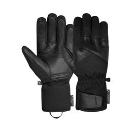 Reusch Damen Skihandschuhe "Creed R-TEX XT"schwarz, Gr. 8,5, unifarben, 48% Polyester, 34% Wolle, 18% Ziegenleder, Handschuhe, mit wasserdichtem,