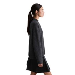 Marc O'Polo Damen Strickpullover "aus softem Schurwolle-Mix"anthra melange, Gr. L, MARC O'POLO DENIM, unifarben, Obermaterial: 72% Schurwolle, 26% Polyamid, 2%