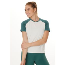 Endurance Damen Funktionsshirt "Abbye", beige, Gr. 42, mehrfarbig, 95% Viskose, 5% Elasthan, Shirts, mit Stretch-Funktion und Quick Dry-Technologie