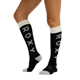 Roxy Damen Socken "Roxy Shred Time", Gr. S, schwarz, 75% Modacryl, 10% Elasthan, 10% Polyester, 5% Nylon, Socken
