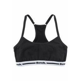Bench. Mädchen Bustier, Gr. 182, schwarz-weiß, Jersey, Obermaterial: 90% Baumwolle, 10% Elasthan (LYCRA), unifarben, Basic, BHs, Mädchen -