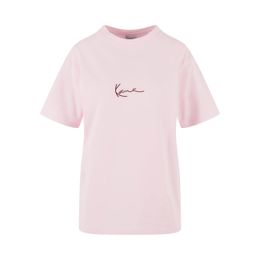 T-Shirt Karl Kani "Karl Kani Signature Print Os T-Shirt", Damen, Gr. XL, pink, dunkelrot, 100% Baumwolle, bedruckt, normal, Rundhals, Shirts T-Shirt
