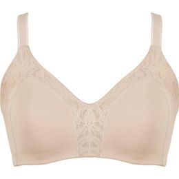Naturana Damen Minimizer-BH "Minimizer", Gr. 85, beige, Obermaterial: 81% Polyamid, 19% Elasthan. Spitze: 64% Polyamid, 36% Elasthan, unifarben, BHs,