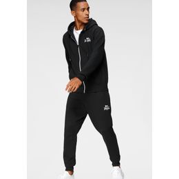Lonsdale Herren Jogginganzug "ROTTINGDEAN", schwarz, Gr. L, unifarben, angeraute Sweatware, Obermaterial: 60% Baumwolle, 40% Polyester, Sportanz&uuml;ge