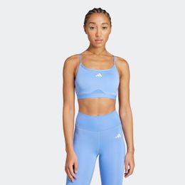 Damen Sport-BH "AERCT LS BRA", adidas Performance, Gr. XL, blau, Obermaterial: 89% Polyester, 11% Elasthan, BHs