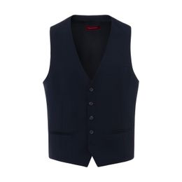 Thomas Goodwin Herren Anzugweste "Anzugweste", blau, Gr. 102, unifarben, 80% Polyester, 20% Viskose, Westen, Futterr&uuml;cken mit Verstellriegel,