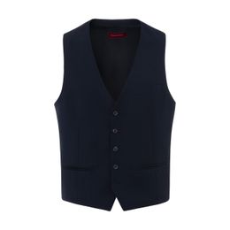 Thomas Goodwin Herren Anzugweste "Anzugweste", blau, Gr. 106, unifarben, 80% Polyester, 20% Viskose, Westen, Futterr&uuml;cken mit Verstellriegel,