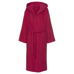 Unisex-Bademantel Bruno Banani, L:125cm, lila, Walkfrottee, Hausm&auml;ntel, "Robby, ideal f&uuml;r Sauna & Spa, Standard, Premium und &Uuml;berl&auml;nge", Damen &