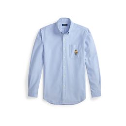 Polo Ralph Lauren Hemd 'CLASSIC' Herren Gr&ouml;&szlig;e L hellblau / braun / brokat / gelb
