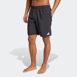 Damen Badeshorts "ESS SH 8IN", schwarz-wei&szlig;, Gr. M, adidas Performance, Obermaterial: 100% Polyester, Badehosen
