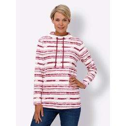 Classic Basics Damen Langarmshirt "Langarm-Shirt", beige, Gr. 38, gemustert, gestreift, mehrfarbig, 100% Baumwolle, Shirts