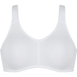 Naturana Damen Soft-BH "Cotton", Gr. 85, wei&szlig;, Obermaterial: 95% Baumwolle, 5% Elasthan. R&uuml;ckenteil: 84% Polyester, 16% Elasthan, unifarben, Basic,